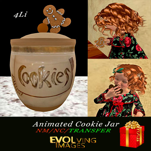 Second Life Marketplace - Animated Cookie Jar Gingerbread